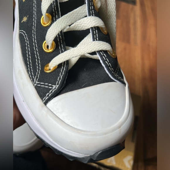 Converse | Shoes | Used Great Condition Custom Embroidered Platform ...